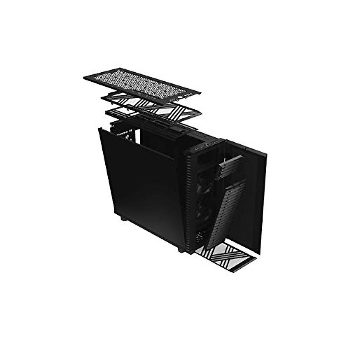 Fractal Design Define 7 XL Black Solid Brushed Aluminum/Steel E-ATX Silent Modular Full Tower Computer Case