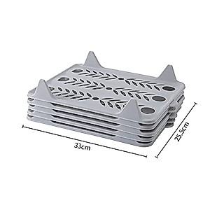 HIDDIT Lazy Folding Board Multi-Functional Folding Board Clothes Sweater Storage Folding Board Folding Clothes Artifact (Color : Gray, Size : One Small)