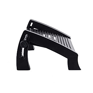 TiKeDa Foot Rest for Under Desk at Work Adjustable,Office Chair Foot Rest with Massage Surface and Roller,Pressure Relief for Comfort,6 Height Adjustable,Ergonomic Tilted Foot Stool for Home,Office