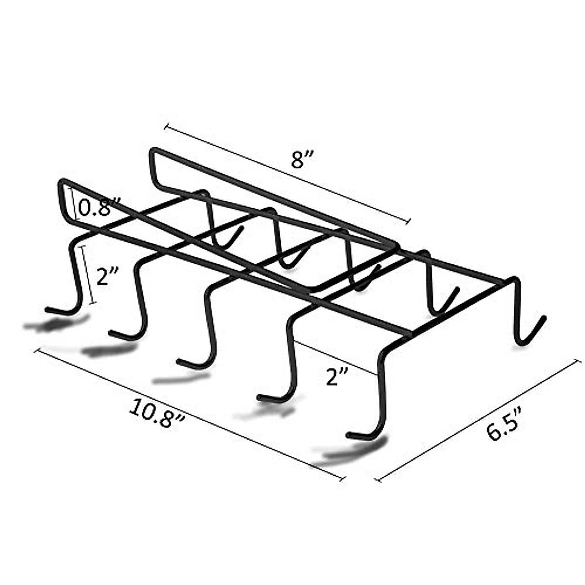 bafvt Coffee Mug Holder, Mugs Rack Under Shelf, Kitchen Storage Drying Rack, Stainless Steel (10)