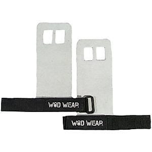 Pullup Hand Grips, Gymnastic Leather Hand Wrist Wrap Protection Ideal for Weightlifting, WODs, Olympic Lifting and Gymnastics (X-Small)