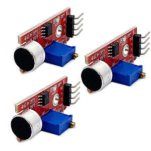 Kiro&Seeu 3PCS High Sensitivity Microphone Sensor AVR PIC Sound Detection Module Compatible with Arduino Raspberry Pi STM32
