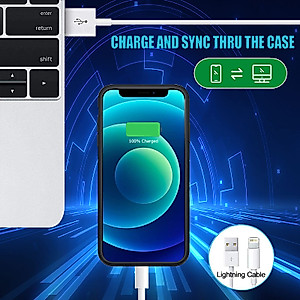 KCKEM Battery Case for iPhone 12 Mini, 6500mAh Ultra-Slim Portable Rechargeable Extended Battery Pack Charging Case, Compatible with iPhone 12 Mini (5.4 inch), Heavy Duty Protection, Black