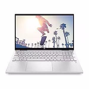 HP Pavilion x360 15-er0225od Convertible Laptop, 15.6" Touch Screen, Intel Core i5, 8GB Memory, 256GB Solid State Drive, Wi-Fi 6, Windows 11, 4Z370UA#ABA