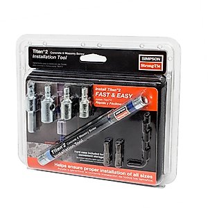 Simpson Strong Tie TTN2INSTALLKIT Titen Screw Installation Tool Kit (1-per Pack)