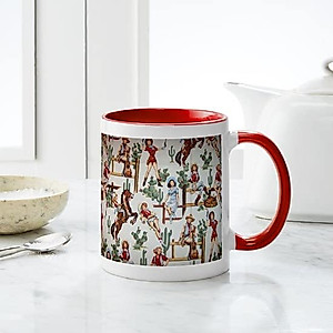 CafePress Cowgirl Pin Up Mug Ceramic Coffee Mug, Tea Cup 11 oz