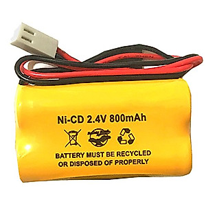 Dual-Lite 0120822-E 12-822 Atlight 100003A097 Lithonia Chloride 100-003-A093 100-003-A095 2.4v 800mah NiCad Battery Pack Replacement Exit Sign Emergency Light 12-790 Custom-7