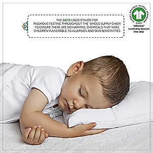 Makemake Organics Organic Cotton Toddler Pillowcase (Set of 2) GOTS Certified Organic Cotton Pillow Cases Zippered (14x19, Bright White)