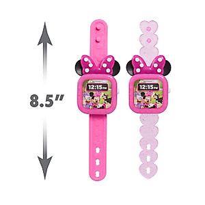 Disney Junior Minnie Mouse Play Smart Watch with Lights and Sounds, 3-pieces, Pretend Play, Kids Toys for Ages 3 Up by Just Play