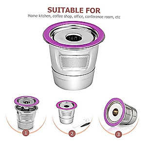 Homoyoyo Coffee Capsule Cup Espresso Coffee Tea Strainer Coffee Accessory Coffee Concentrate Coffee Machine Accessories Coffee Espresso Coffee Supply Filter Coffee Drainer Stainless Steel
