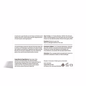 Bushbalm Dark Spot Exfoliating Scrub - Natural Body Scrub Exfoliant to Hydrated, Soften and Enhance Glow in Skin - Bermuda 236 ml