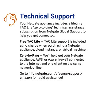 Netgate 1100 w/pfSense+ Software - Router, Firewall, VPN w/Lifetime TAC Lite Support