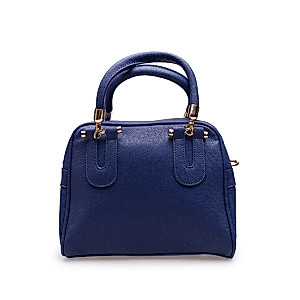 Amiya Women Leather Handbag Shoulder Bag (Blue)