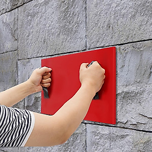 WaShaRoom,Concrete Stamp Mat,Concrete Texture Skin, Concrete Texture Mat,Rectangular Molds for Concrete Plaster Wall Stone Wall Decor,Seamless Stamping Design,Vacuum High-Temperature Heating Molding