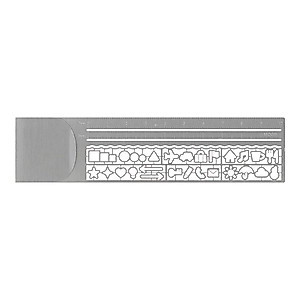 Midori 42229006 Ruler, Clip Ruler, Silver