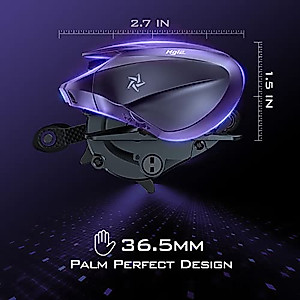 KastKing Mg12 Elite Baitcasting Fishing Reel, 7.5:1 Gear Ratio, Right Handed Reel, Dark Grey