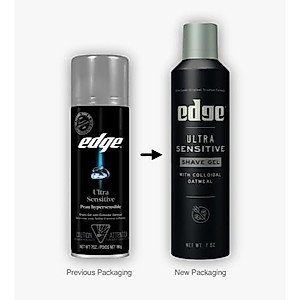 Edge Shave Gel, Fragrance Free, Ultra Sensitive with Oat Meal 7 oz (Pack of 2)