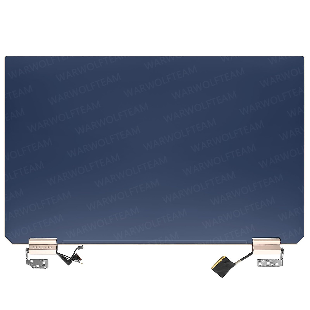 WARWOLFTEAM Replacement Whole Hinge-up Assembly For HP Spectre X360 15-EB0073TX 15-EB0081NR 15-EB0083NR 15-EB1043DX LCD Touch Screen Digitizer Assembly UHD 15.6in L97636-001 (OLED Cable Version, Blue)