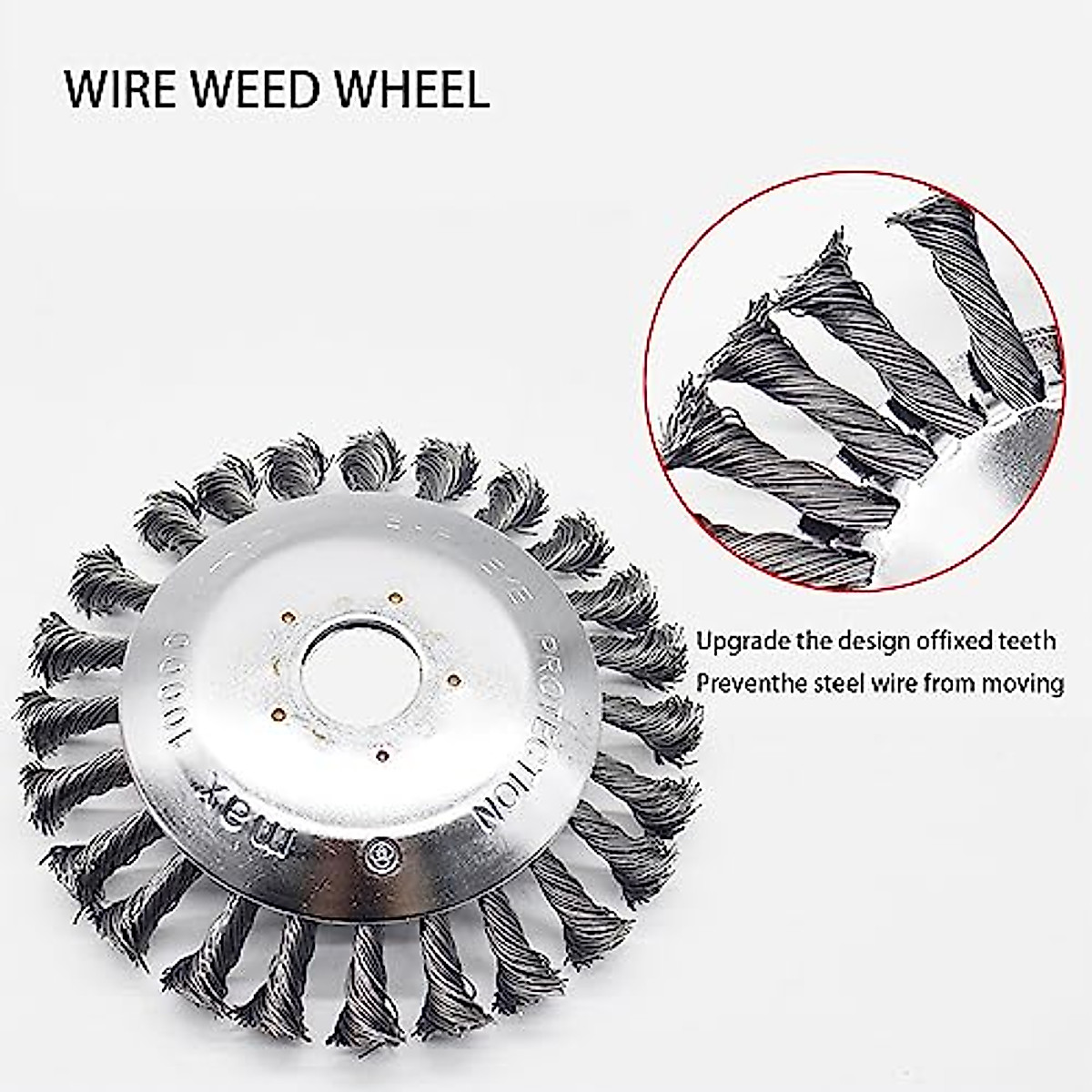 ZXJHGXS Lawn Mower Trimmer Head Grass Head Universal Weed Eater Head Steel Wire Cutter Trimmer Head 8Inch