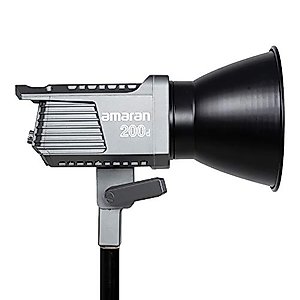 amaran 200d LED Video Light, 200W CRI95+ TLCI95+ 65,000 lux@1m Bluetooth App Control 0-100% Brightness Control 8 Pre-Programmed Lighting Effects DC/AC Power Supply