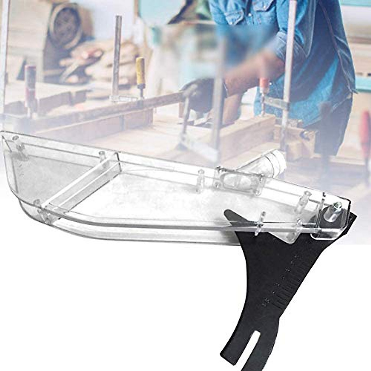 FDSF 10Inch Stand Table Saw Protective Cover, Anti Dust Case Clear Plastic Guard Dispensing Knife Universal Transparent