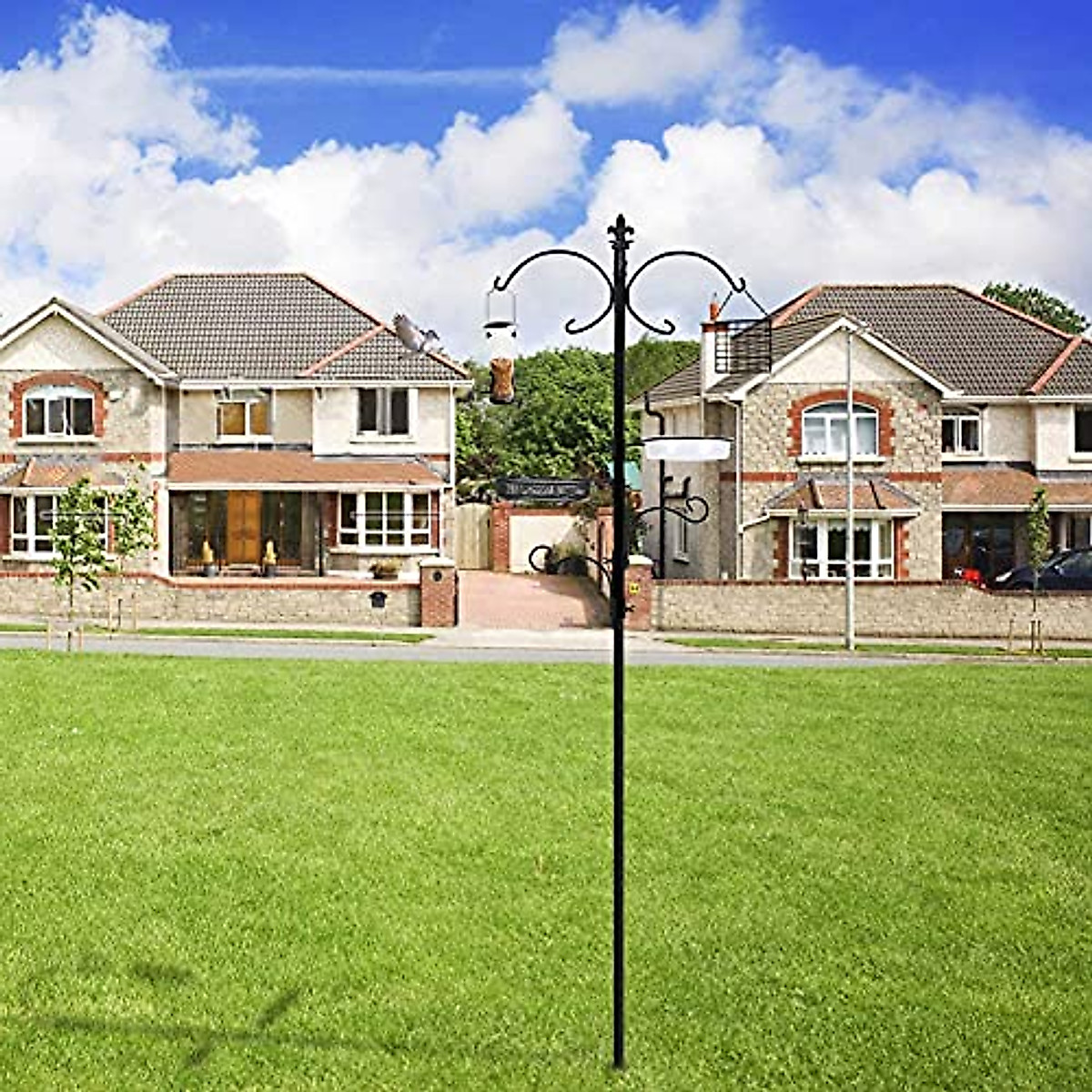 ERYTLLY Bird Feeding Station Bird Feeders Poles Kit Multi Feeder Hanging Kit Premium Bird Bath for Attracting Wild Birds Birdfeeder & Planter Hanger