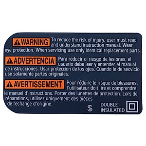 Bosch Parts 2610906855 Warning Label