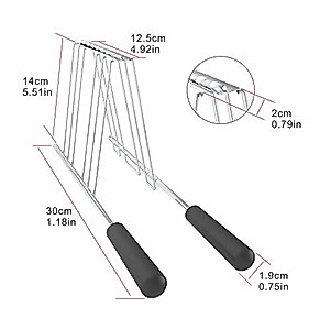 LZLXXLZL Sandwich Cage for Toaster, Sandwich Cage for 2-Slice Toaster, Classic Toaster Sandwich Clip Toaster Accessories Kitchen Utensils