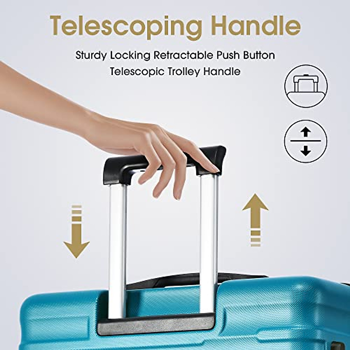 Merax Carry on Luggage Sets of 3 Suitcases with Wheels 20 24 28 Inch Luggage with Spinner Wheels Hard Shell TSA Luggage