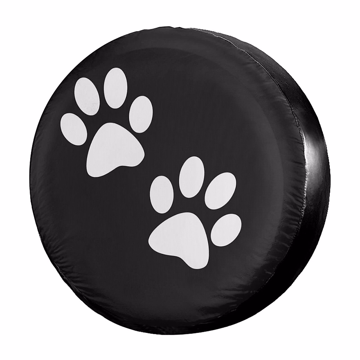 Foruidea Paw Print Spare Tire Cover Dust-Proof Wheel Tire Cover Fit Trailer, RV, SUV and Many Vehicle 17 Inch