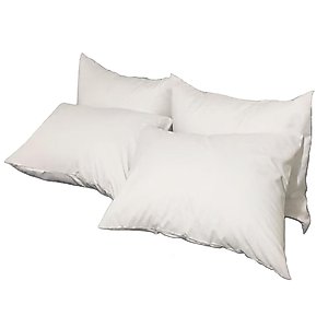 Premium Queen Pillowcases 4 Pack - White Standard - Ultra Soft 1800 Thread Count Microfiber- Double Brushed - Allergies Free - Wrinkle Resistant Pillowcase