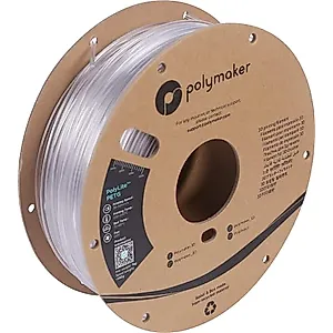 2.85mm(3mm) PETG Filament 2.85mm, 1kg Strong PETG Clear Filament - Polymaker PolyLite PETG 2.85mm Transparent 3D Printer Filament, Print with 2.85mm Openning 3D Printers Only