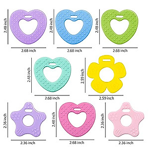 Baby Bandana Drool Bibs 6 Pack - Baby Bibs with Teething Toys/Teethers Set - Super Soft Absorbent Organic Cotton Bibs Unisex