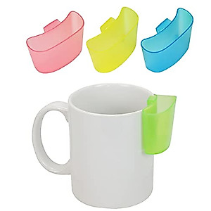 Iconikal Hook on Mug Tea Bag Holder Set, 4-Pack