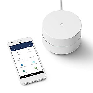 Google WiFi System, 1-Pack - Router Replacement for Whole Home Coverage - NLS-1304-25 (Renewed)