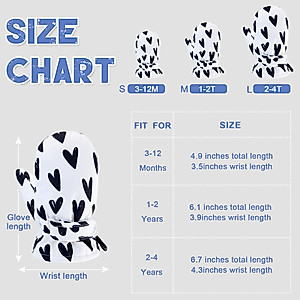 BAVST Toddler Waterproof Mittens Fleece Lined Baby Boys Girls Winter Warm Glove Kids Snow Infant Ski Mitten for 3M-5T (Sweet Heart, 1-2T)
