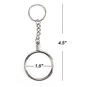 Brybelly Chrome Plated Poker Chip Holder Key Chain