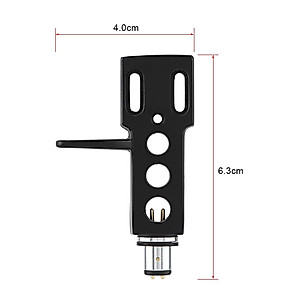 143 Turntable Headshell Mount with 4 Lead Wires Universal LP Turntable Phono Headshell Mount Replacement with Lead Wires