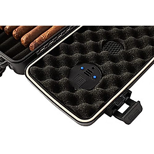 Pardo Cigar Humidors with Humidor Hygrometer - Holds up to 5 Cigars - Airtight, Waterproof, Sturdy & Durable Travel Humidor Cigar Box - Cigar Case & Cigar Boxes Ideal as Gifts for Men