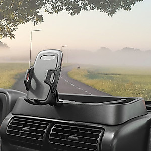 Hoolcar Phone Holder Radio Holder Multi-Functional Walkie Talkie Cell Phone Mount Bracket for 1997-2006 Jeep Wrangler TJ Accessories, Black