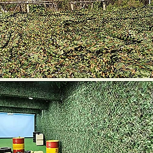 Household Products Camouflage Nets, Outdoor Shading Nets, Sun Protection and Heat Insulation, Anti Aging, Mountain Greening Nets (Color : Reen, Size : 6 * 10m)