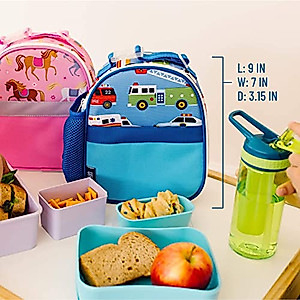 Wildkin Pack-it-All Kids Backpack Bundle with Clip-in Lunch Box (Heroes)