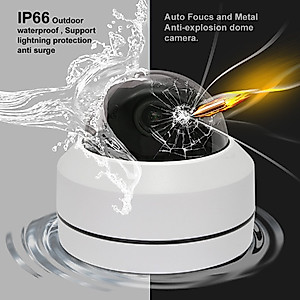 LEFTEK Analog PTZ Camera Outdoor Mini RS485 HD 1080P 4X Zoom AHD/TVI/CVI/CVBS Coaxial Control CCTV Camera with 65ft Night Vision IP66 Waterproof Anti-Explosion