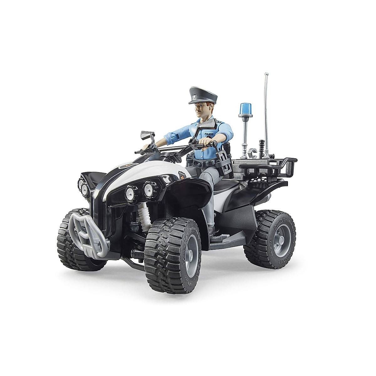 Bruder 63011 Police Quad w Light Skin Policeman and Accessories