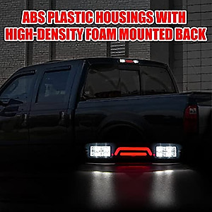 RANSOTO 3rd Third Brake Light Compatible with 1999-2016 Ford F250 F350 F450 F550 Super Duty/Ranger/Mazda B-Series Replaces YC3Z13A613BA Cargo LED Bar High Mount Lamp Stop Tail Light
