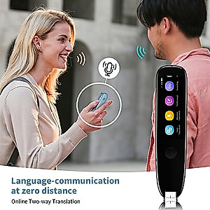 Adelagnes X3 Language Translator Device Real Time Support 112 Languages,Reader Scanner Pen Dictionary Voice Translator Text to Speech OCR/WiFi | Translator Suitable for Meetings Travel Learning