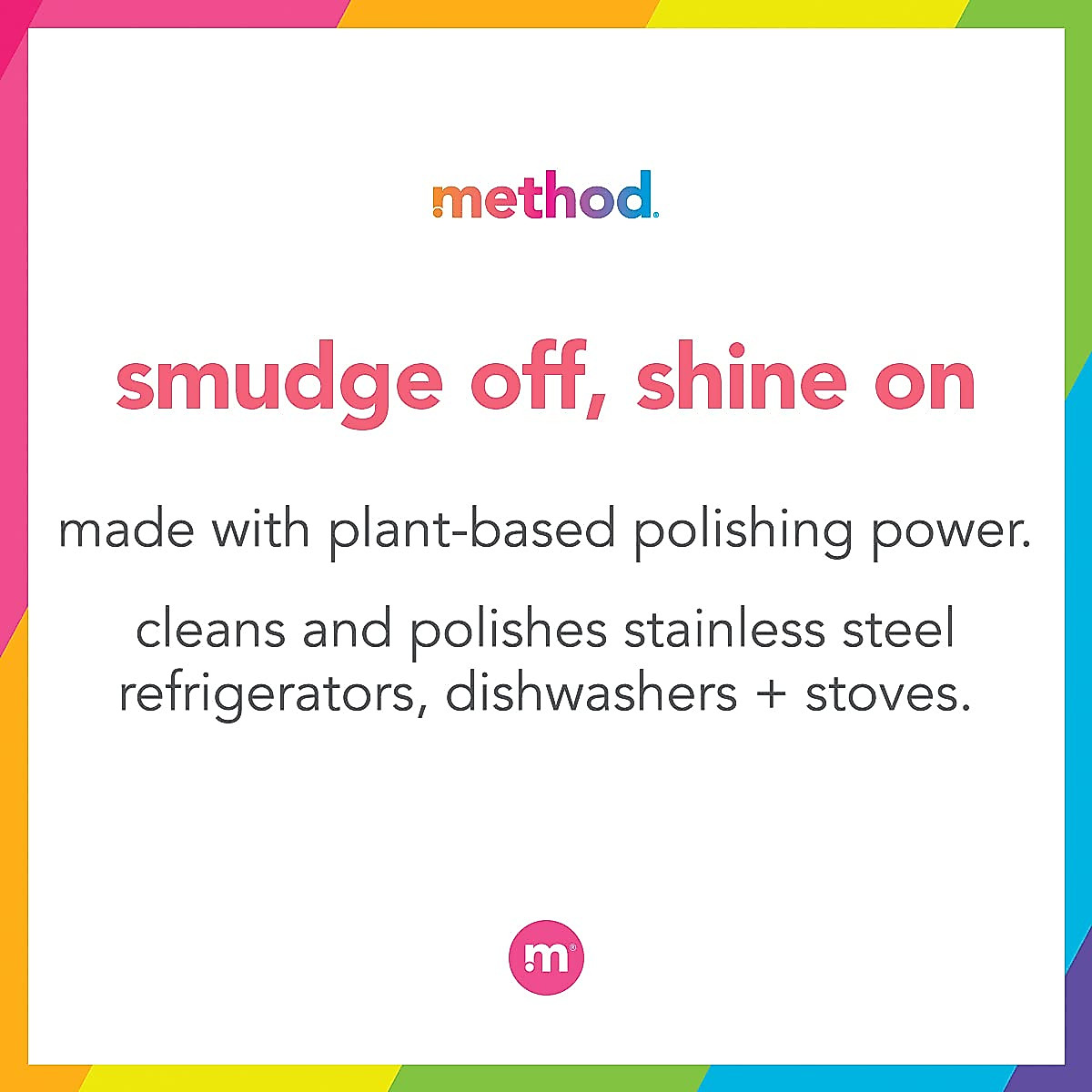 Method Stainless Steel Cleaner + Polish, Apple Orchard, Cleans Fingerprints and Smudges, 14 FL Oz (Pack of 1)