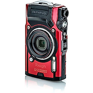 Olympus Tough TG-6 Waterproof Camera, Red (Renewed)