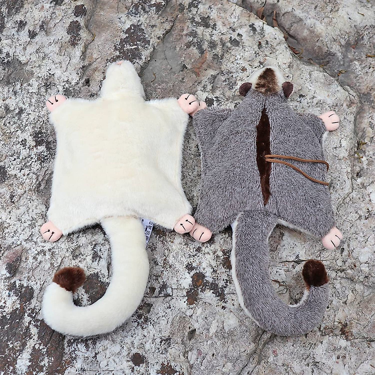 ZHONGXIN MADE Sugar Glider Plush - Realistic Sugar Glider Stuffed Animal, 8.5 inch Plush Toy, Furry Stuff Gifts for Kids