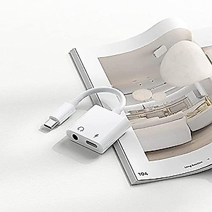 USB C Earbuds Adapter, 2 in 1 USB C to 3.5mm Jack Headphones with Fast Charging and HiFi DAC Dongle Adapter Compatible with Samsung S and Note Series, iPad pro2023 2022 2021, Pixel 7/6/5/4